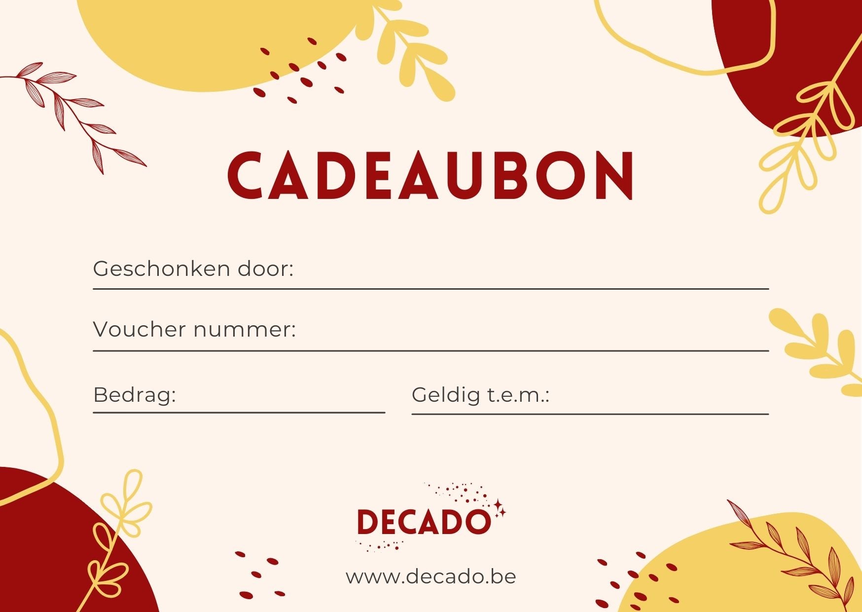 Cadeaubon – Decado Belgium